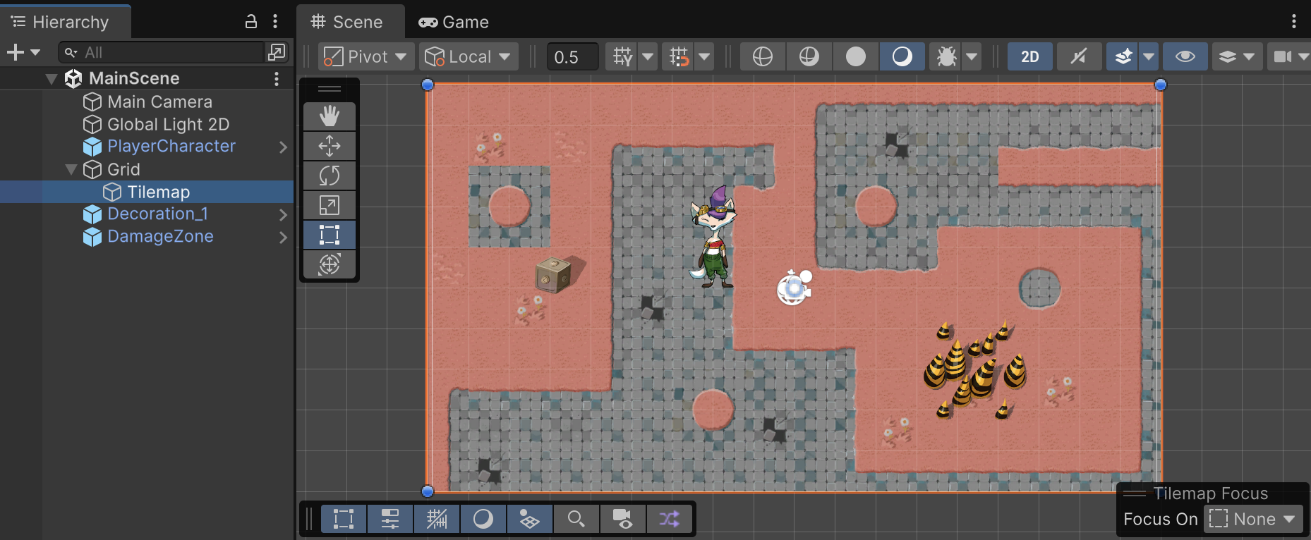 Set up tilemap collision - Unity Learn